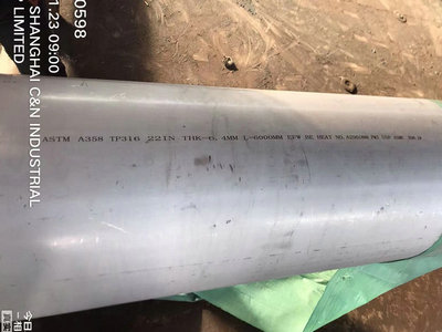 ASTM A358 GRADE 316L STAINLESS STEEL EFW PIPES,A358 CL 1 Tp316L Welded Pipe